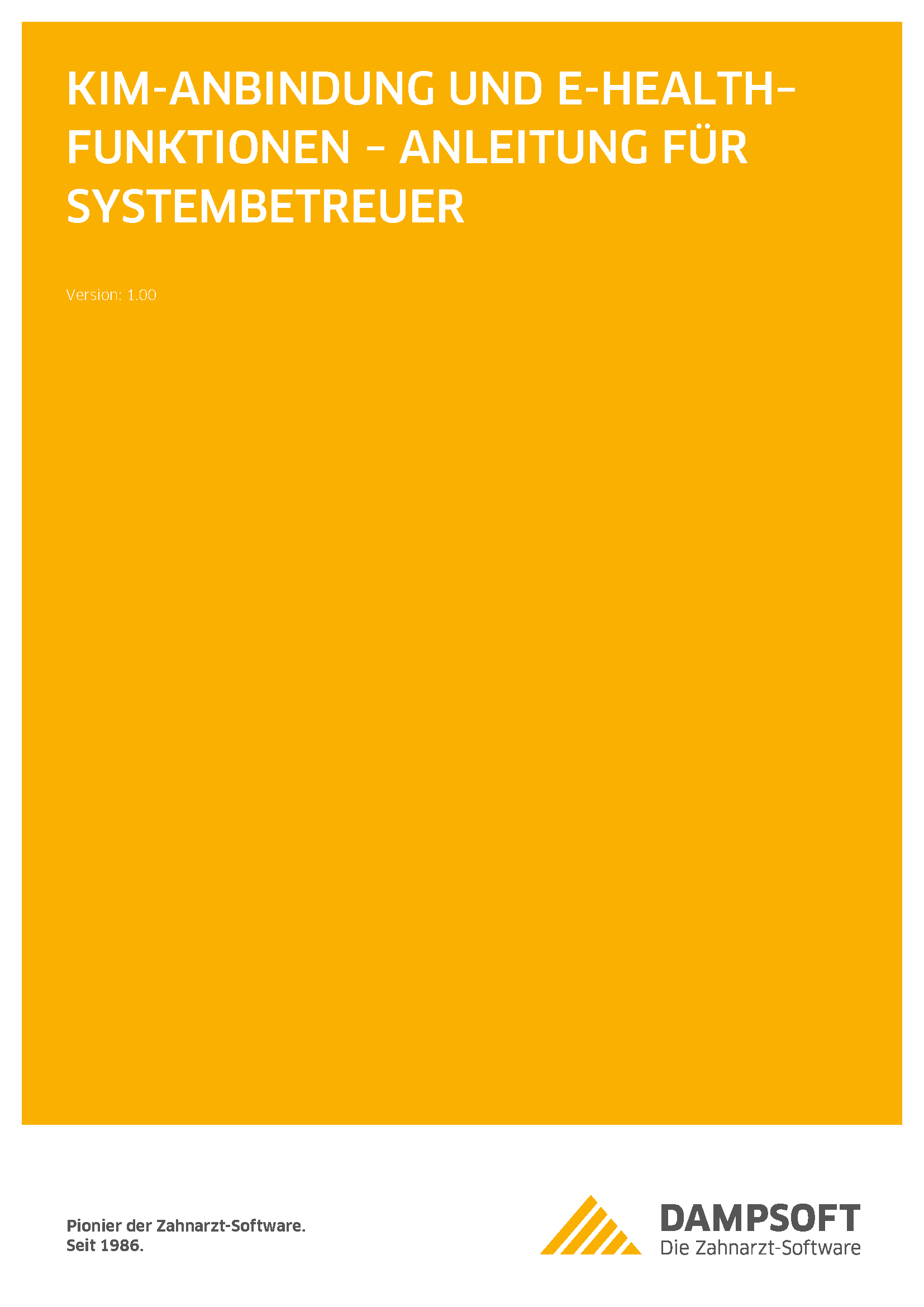e-health Service - Dampsoft – Die Zahnarzt-Software