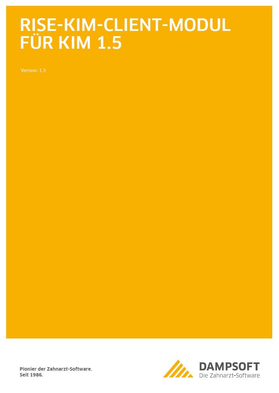 KIM 1.5 Service - Dampsoft – Die Zahnarzt-Software