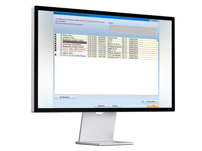 Terminmanagement für Zahnärzte - Dampsoft – Die Zahnarzt-Software